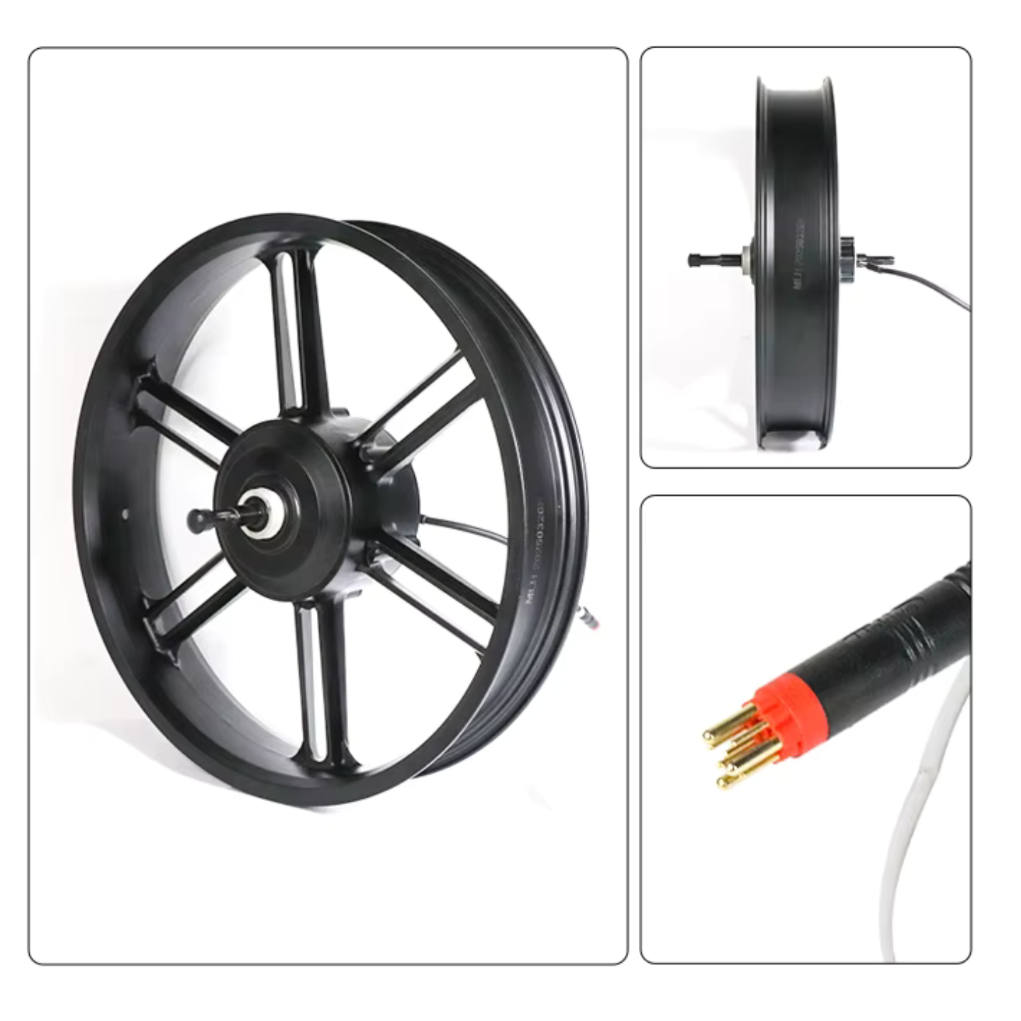 Originele 500W Motor met Velg – Kabel links ROOD – HeroFatbikes